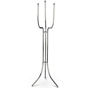 Winco Folding Wine Bucket Stand, Medium, Chrome , 8 Quart