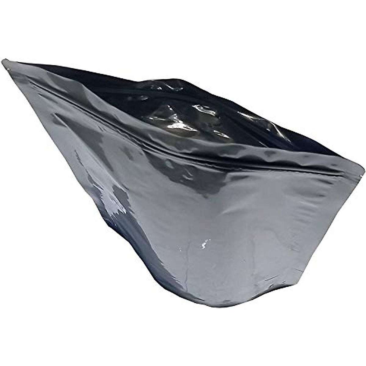 PackFreshUSA: 2-Quart (8" x 12" x 4") AirTight Seal-Top Stand-Up Mylar Pouch Bags for Long-Term Food Storage - Premium Century 7 Mil Thick (Per Side) - Resealable - Heat Sealable - Food Grade - Rounded Corners - Free Guide - Pack of 100