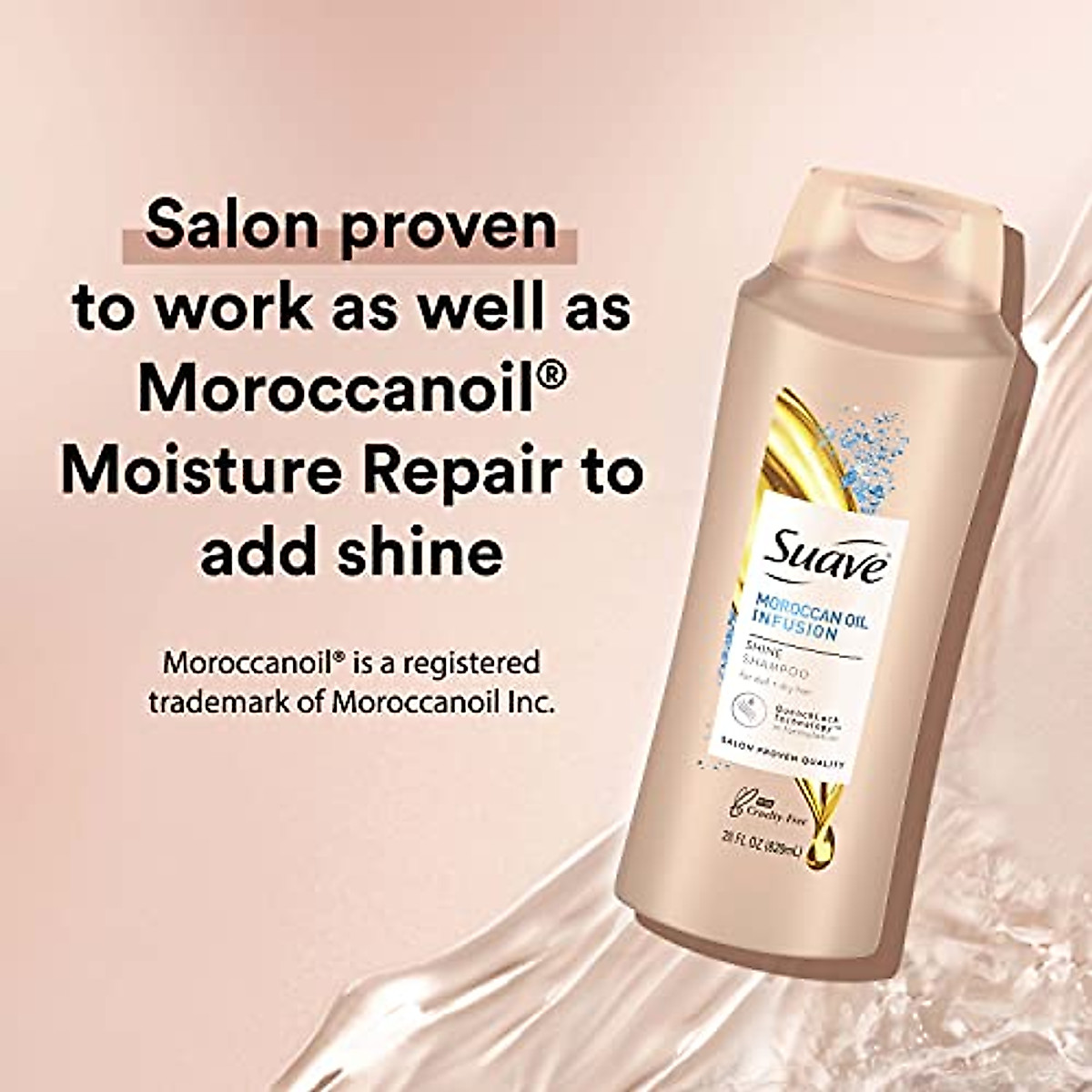 Suave Professionals Shine Shampoo Moroccan Infusion 28 Oz(Pack of 4)