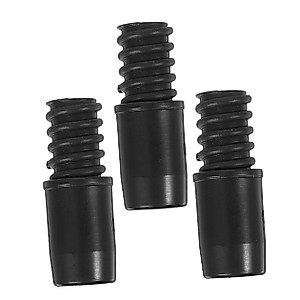 Cabilock 3sets Mop Head Connector Tips for Handle Push Broom Handle Broom Repairing Tip Tips for Telescopic Pole Tip for Telescopic Pole Tip for Extension Pole Black Plastic 3pcs*3