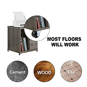 Luomorgo 1 inch Dia Swivel Caster Wheels Rubber Base with Rectangle Top Plate & Bearing Heavy Duty 8pcs