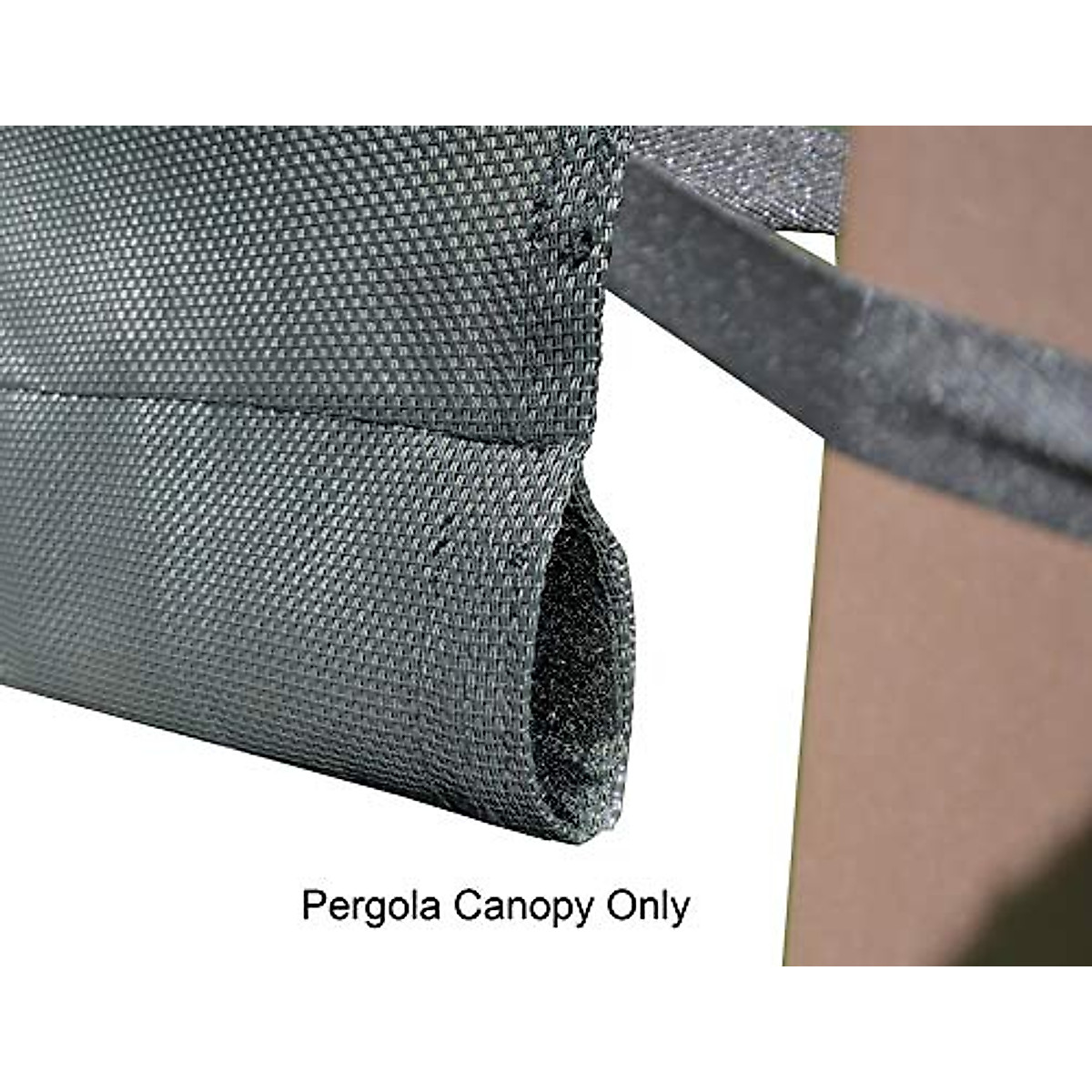 ALISUN Replacement Sling Canopy (with Ties) for 10 FT Pergola #S-J-110 & TP15-048C (Charcoal) (Canopy TOP ONLY)