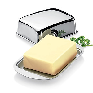 Tescoma 428630.00 Butter Dish with lid, stainless steel, for refrigerator
