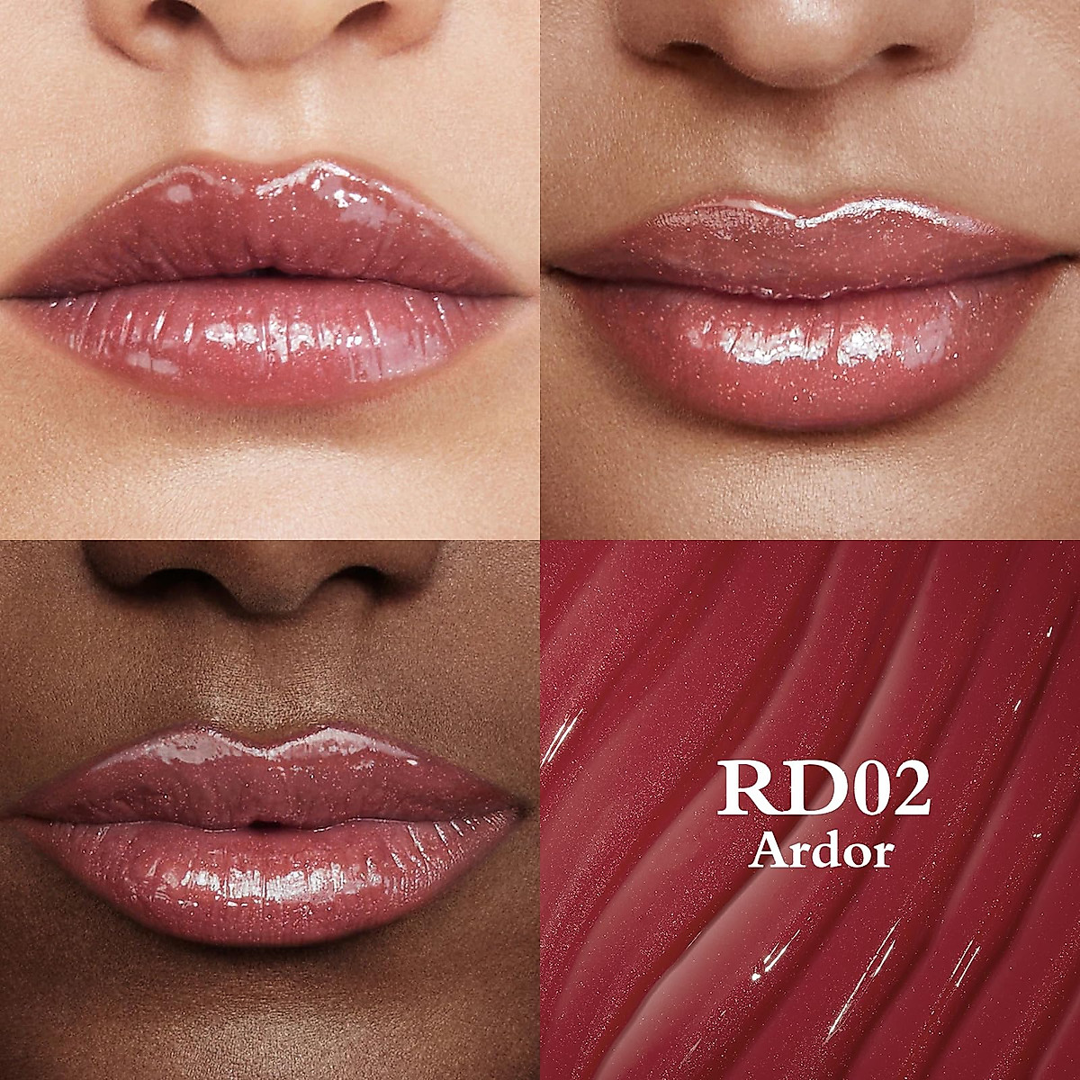 FOCALLURE Shimmer Lipstick,Moisturizing Plumping Lip Gloss,Shimmery Glossy Finish,Hydrating,Long Lasting,Non-Stick Cup Lip Makeup,High Shine for Plumper Looking Lips,Ardor