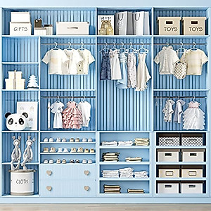 GoodtoU Baby Hangers for Closet 60Pack White Baby Clothes Hangers Bulk Kids Plastic Hangers Toddler Hangers Plastic Infant Hangers for Closet