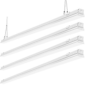 ANTLUX 8FT LED Shop Light Fixture, 110W LED Strip Light, 12200 LM, 5000K, 8 Foot LED Linear Lights, Linkable led Lighting for Garage Warehouse Workshop, Fluorescent Tube Replacement, 4 Pack