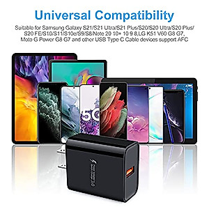 USB Charger Plug,Quick Charge 3.0 Fast Charging Block Wall Charger Cube Box for iPhone,Samsung Galaxy S23 A14 A54 S22 S21 Note20 S10 A10e S9 S8 A53 A21 A23 A51 A13 A03S A50 A12,LG V60 G8,Moto,Android