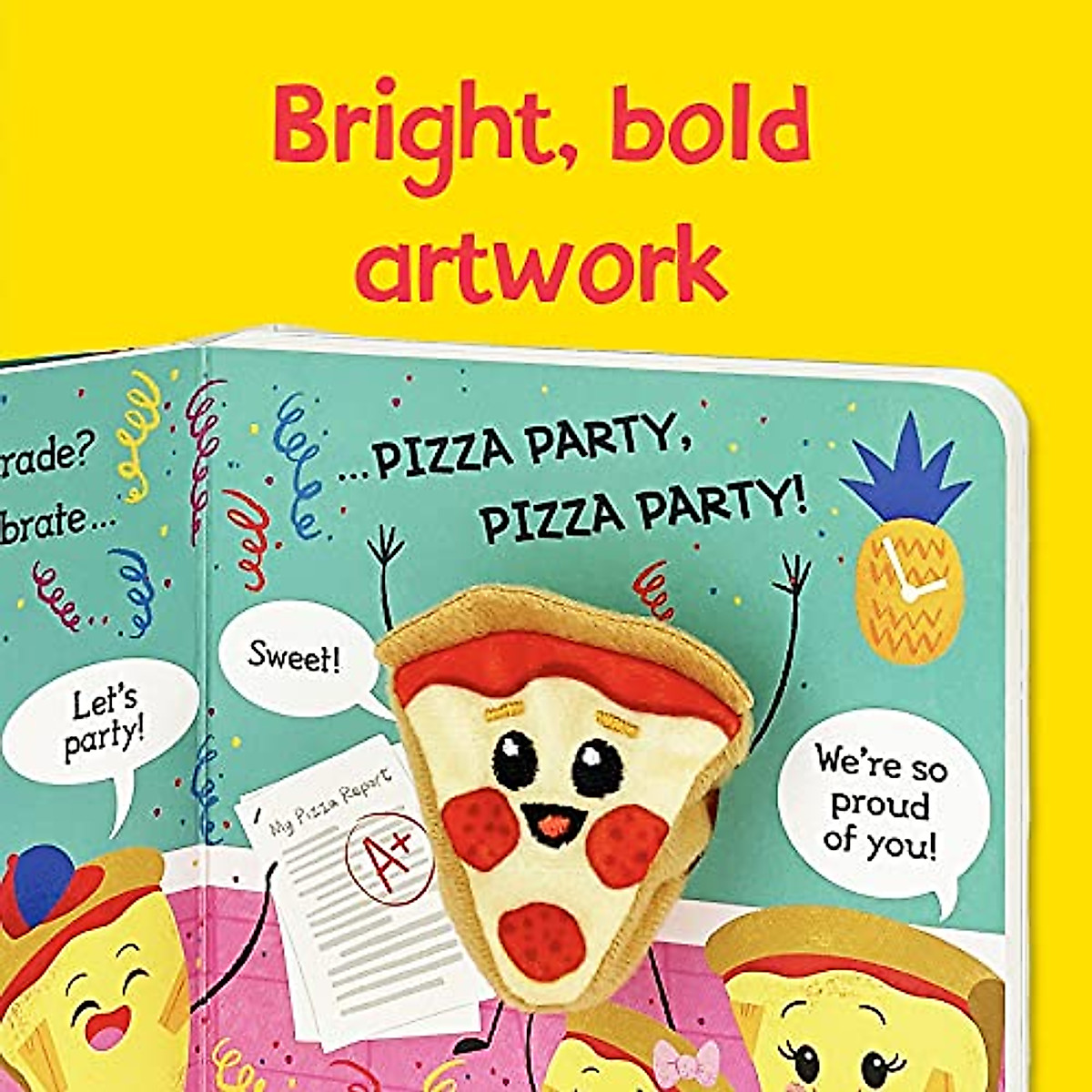 Pizza Party! Finger Puppet Board Book for Little Pizza Lovers, Ages 1-4 (Children's Interactive Finger Puppet Board Book)