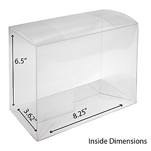 Viturio Plastic Box Protector Cases Compatible with Funko Pop! 2-Pack and VYNL Figures Clear .50mm (5 Pack)