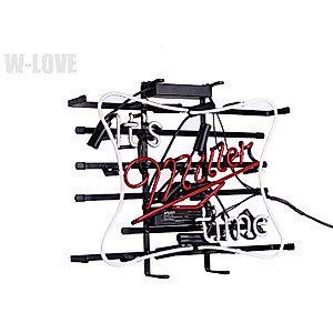 Mirsne Neon Signs, Glass Tube Neon Lights, 17 inch Neon Light Sign, The Best Bar Beer Wall Signs Lights for Bedroom Room Hotel Gameroom Party Decor Gifts.)