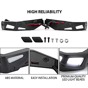 SAUTVS Handguards LED Lights for Can Am Ryker, Aluminum Hand Guards LED Lights Lamps Lighting Kit for Can-Am Ryker 600 900 Sport Rally All Models Accessories (2PCS, Replace #219400820)