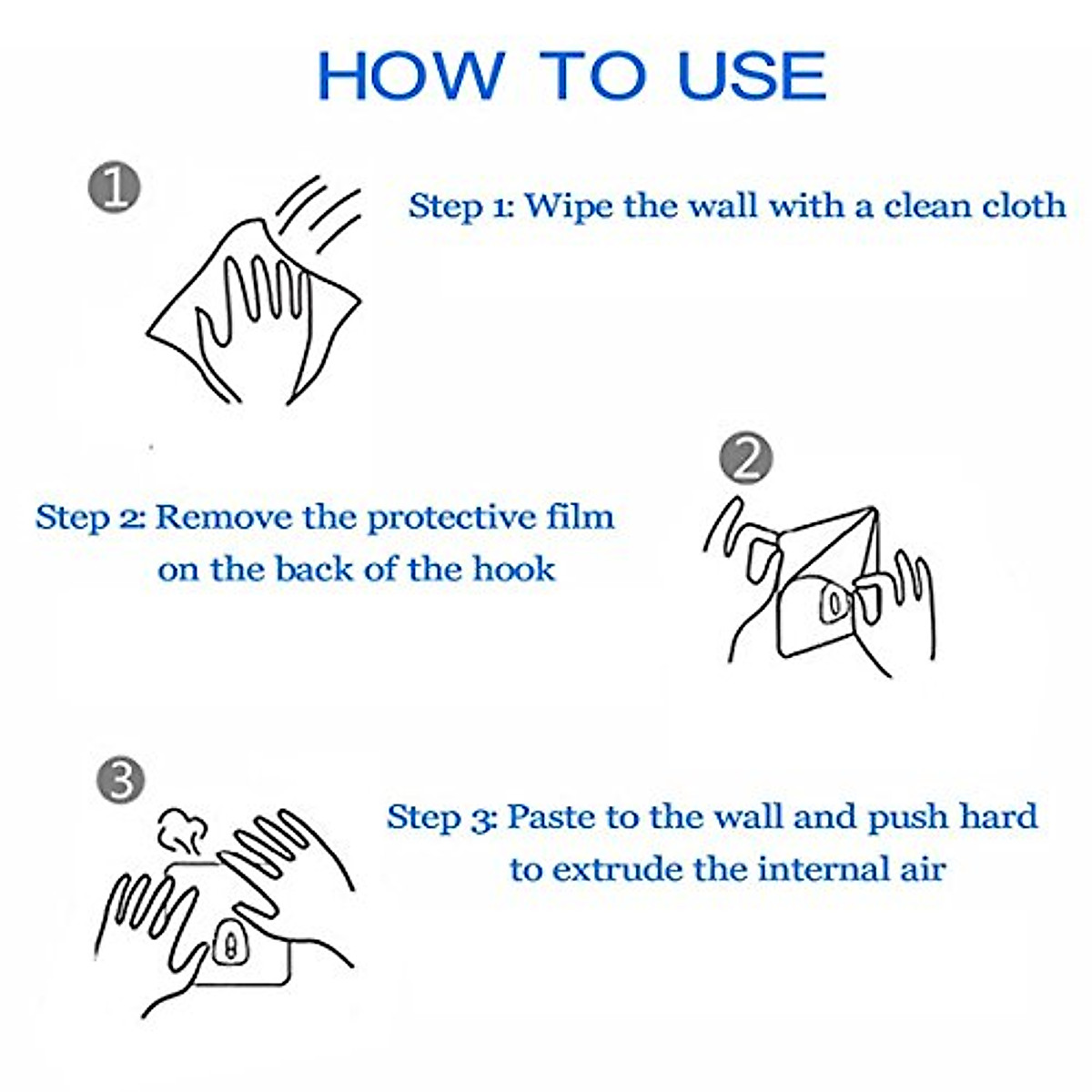 Ninth Five Wall Hooks(13.2lb), Self Adhesive Hooks, Clear Plastic Reusable Heavy Duty Hook for Kitchen Bathroom Office, No Trace No Scratch(12 Pack)