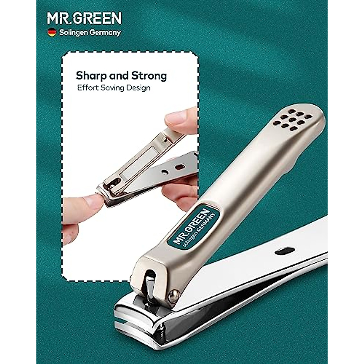 3 pcs Nail clippers set stainless steel nail clippers & slant edg Toenail Clipper Cutter for men and women