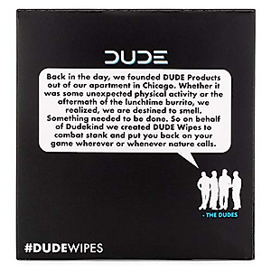 DUDE Wipes On-The-Go Flushable Wet Wipes - 2 Pack, 60 Wipes - Unscented Extra-Large Individually Wrapped Wipes with Vitamin E & Aloe - Septic and Sewer Safe