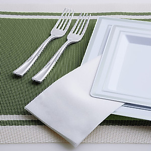 100PACK Disposable Hand Towels for Bathroom, Soft and Absorbent Paper Guest Towels Disposable Decorative Bathroom Hand Napkins for Kitchen, Parties, Weddings, Dinners