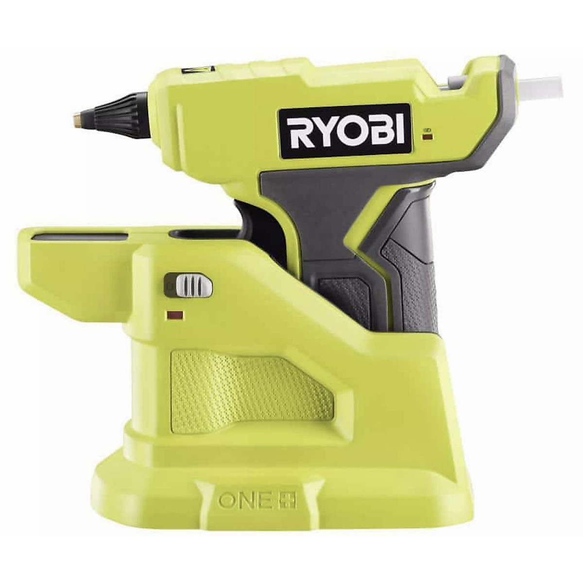 Compact Glue Gun Bundle with Ryobi Glue Gun, 18-Volt Lithium-ion 1.5 Ah Battery, 18-Volt Charger, 24-Piece Mini Glue Stick Pack and Buho Pocket Flashlight