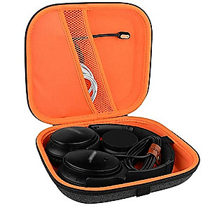 Geekria Shield Headphones Case Compatible with Bose QuietComfort 35 Series 2 Gaming Headset, QC35 II, QCSE Case, Replacement Hard Shell Travel Carrying Bag with Cable Storage (Drak Grey)