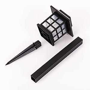 LAUREL CANYON Solar Pathway Lights 8 Pcs, Outdoor Solar Landscape Decorative Lights, Automatic Walkway Lights with LED Light Bulbs for Garden, Path, Yard, Lawn, Square