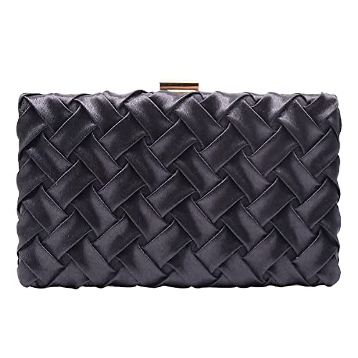 Mogor Women's Vintage Braided Ribbon Formal Crossbody Evening Clutch Handbag Shoulder Pursel Satchel