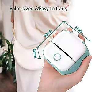 Print Pod, Print Pods Mini Printer,Printpod - Mini Pocket Printer,Fast Printing Portable Mini Thermal Printer,Wireless Bluetooth Inkless Printer Sticker Printer&Printing Paper (Pink)