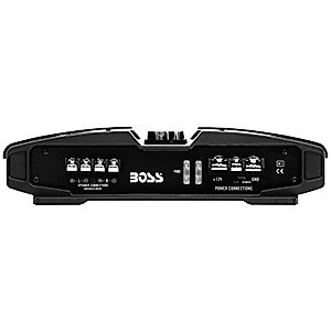 BOSS Audio Systems PT1600 Phantom Series Car Stereo Amplifier – 1600 High Output, 2 Channel, Class A/B, 2/4 Ohm, High/Low Level Inputs, High/Low Pass Crossover, Full Range, Mosfet, Bridgeable