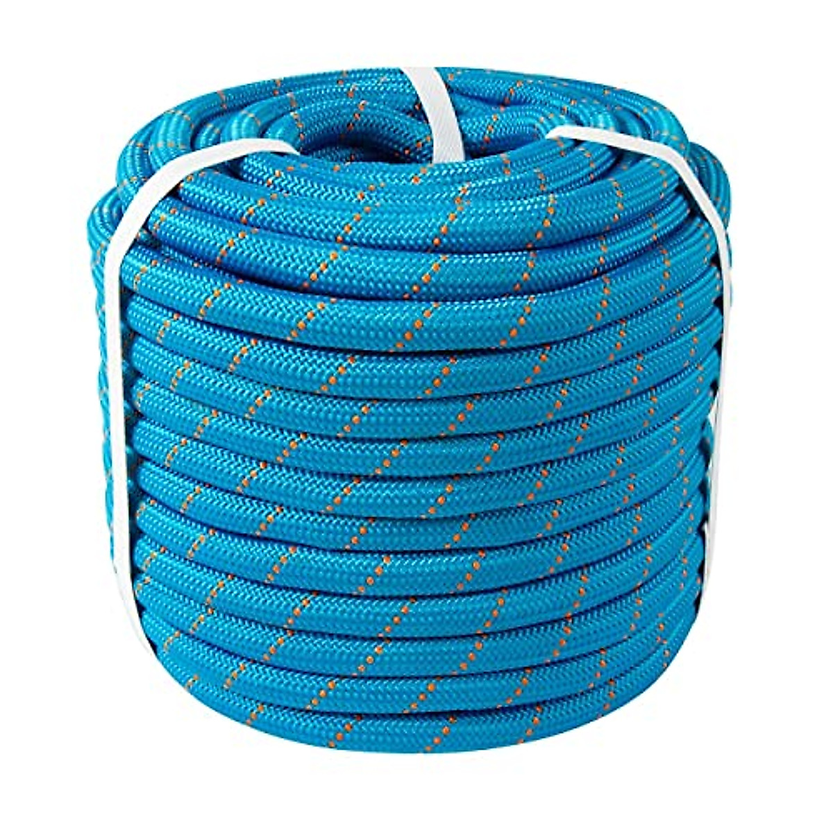 Zeluga ZL135RB 0.55in. x 125ft. Double Braid 8400 Lbs Breaking Strength No-Stretch Rope, Blue