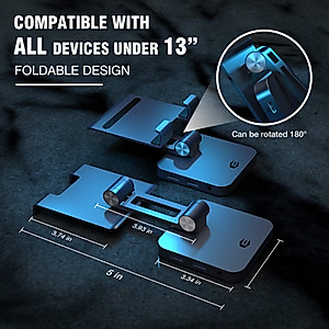 OTAITEK 8 in 1 iPad pro USB C Hub, with Foldable Tablet Stand, 100W Power Delivery, 4K HDMI, 2 USB-A Data Ports, USB-C Data Port, 3.5 mm AUX, TF/SD Card Slots, for iPad Pro and More USB-C Tablets