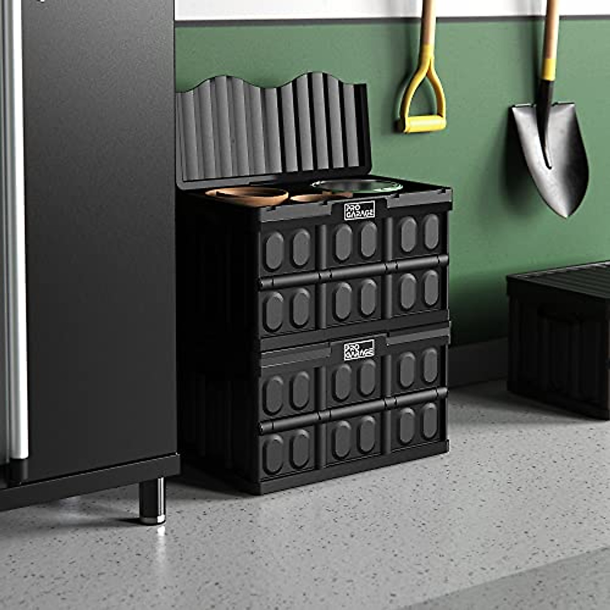 ClosetMaid ProGarage 12 Quart Utility Storage Tote Container, Black