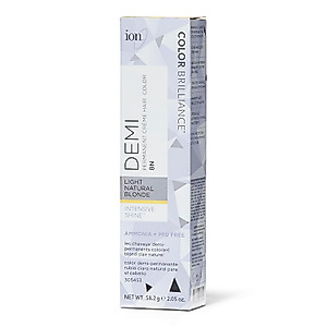 Ion Intensive Shine 8N Light Natural Blonde Demi Permanent Creme Hair Color 8N Light Natural Blonde
