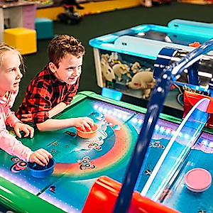 16 Pieces Home Hockey Pucks 2.5 Inch Red Replacement Round Hockey Pucks Heavy Hockey Tables Pucks Multicolors for Game Tables Equipment Accessories