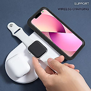 Shockproof iPhone 13 Case with [Tempered Glass Screen Protector+Camera Lens Protector] Military Grade Drop Protection Heavy Duty Protective Cover for Apple iPhone 13 6.1" Black