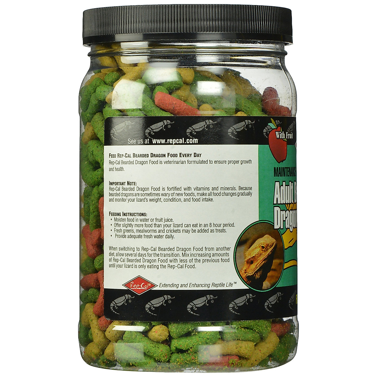 Rep-Cal Srp00815 Adult Bearded Dragon Pet Food, 8-Ounce