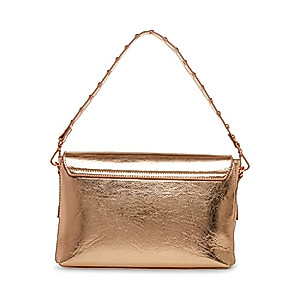 Betsey Johnson Womens Bloomin' Betsey Johnson Bloomin Bows Satchel, Gold, One Size US