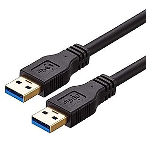 Ruaeoda USB to USB Cable Male to Male 20 ft, Long USB 3.0 Cable A to A for Data Transfer Hard Drive Enclosures, Printer, Modem, Cameras
