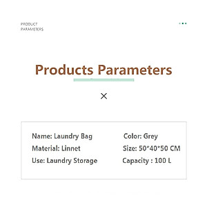 Laundry basket Household folding laundry basket clothing quilt storage basket bedside clothes bathroom laundry bag, Grey, 50*40*50 cm, BY-81