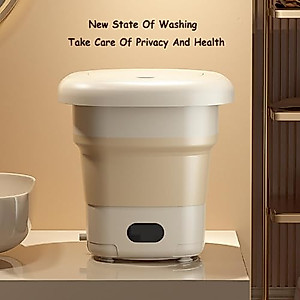 RUVSUN Mini Washer, Portable Washer Machine, Small Washing Machine, Small Dehydration Household Integrated Automatic Convenient Washing Machine, Suitable for Rv and Other Locations