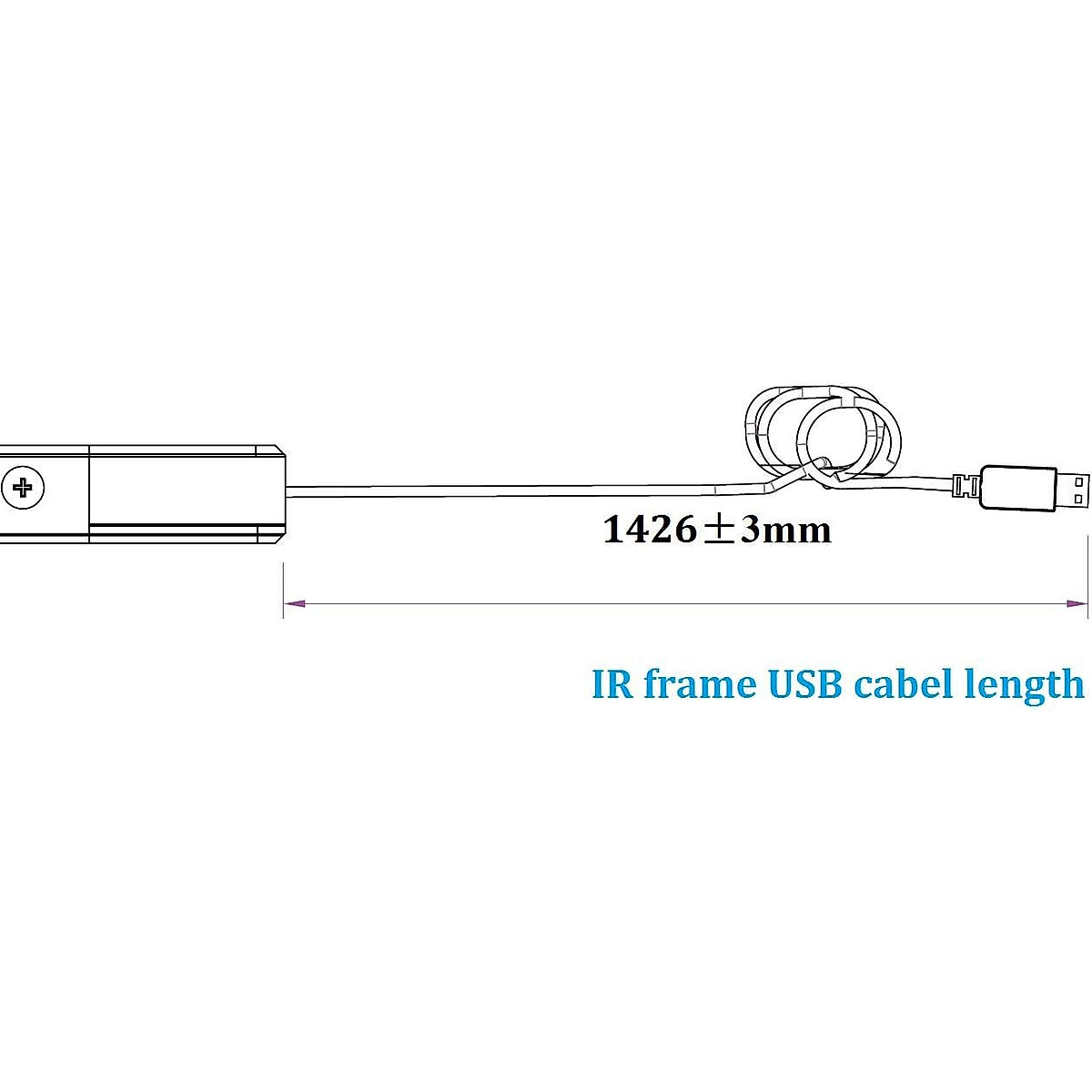 43 Inch Interactive 10 Points Infrared IR Touch Screen Overlay Frame Free Driver…