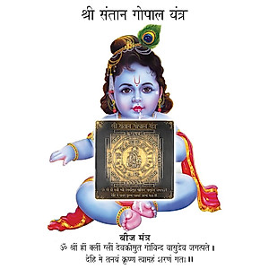Rudra Centre Shree Santan Gopal Yantra - 3 inches