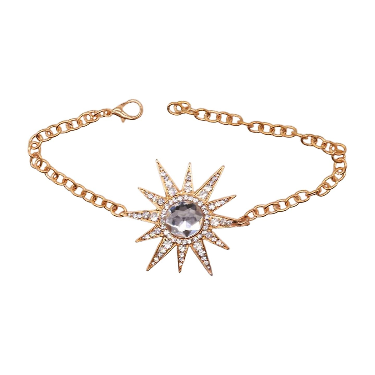 Trendy Fashion Jewelry Women Western Boot Chain Gold Metal Bracelet Anklet Shoe Star Sun Flower Charm Accessory