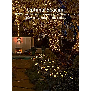 IFNOT Solar Garden Lights, 4 Pack Solar Bee Firefly Lights, 1200mAh Waterproof Solar Swaying Outdoor Lights, Big Bee & Flexible Branch Solar Powered Garden Lights for Patio Pathway Decoration