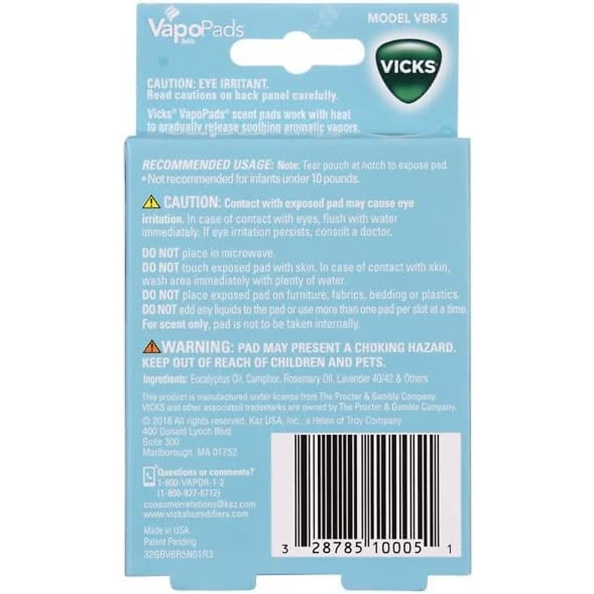Vicks Pediatric VapoPads Refill Pads 6 ea (Pack of 3)