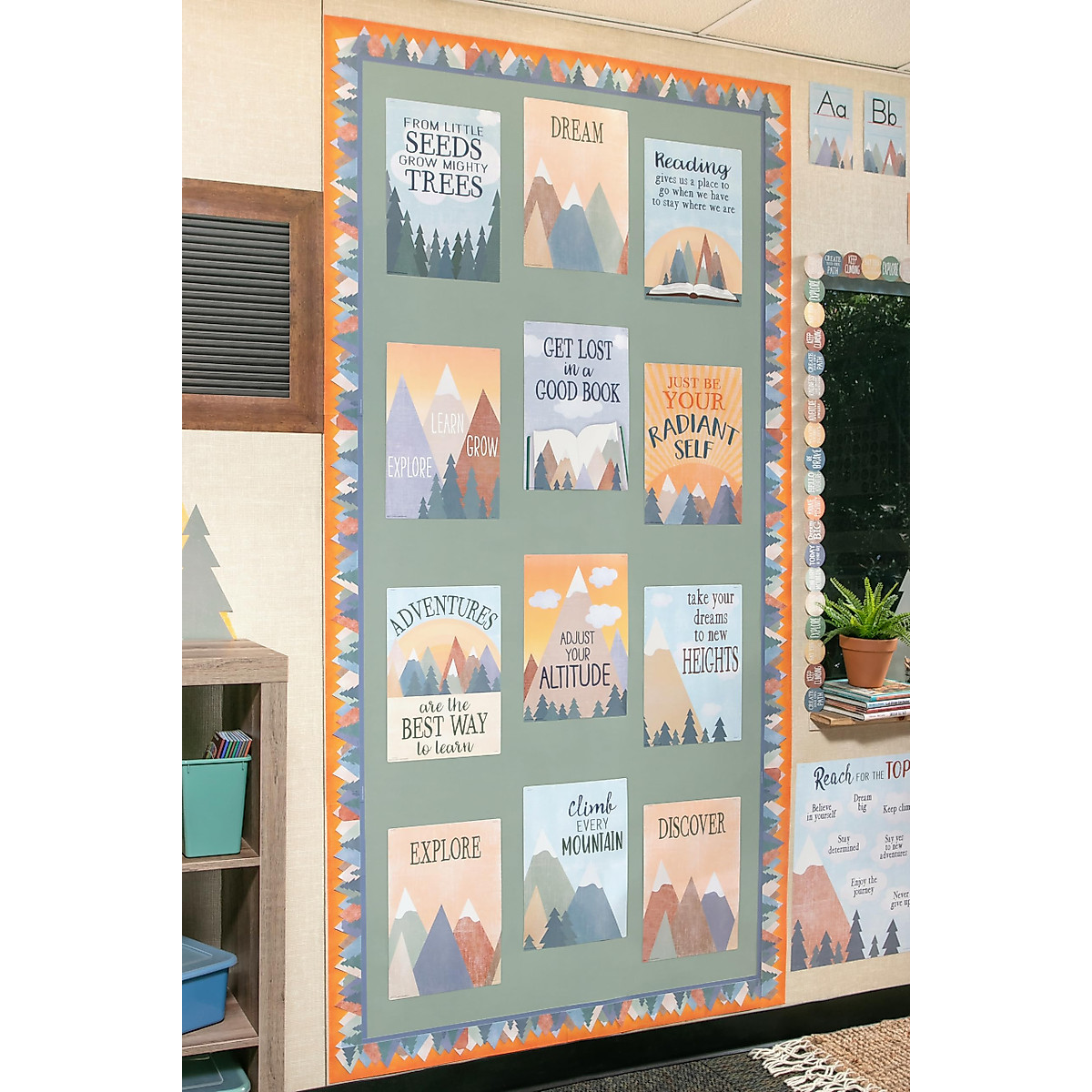 Teacher Created Resources Moving Mountains Sunrise Straight Border Trim