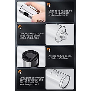 MISSOLO Oil Sprayer for Cooking, 100ml Glass Olive Oil Sprayer Mister, Oil Spray Bottle, Kitchen Gadgets Accessories, Oil Sprayer for Air Fryer, Cooking, Barbecue, Salad, Baking