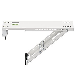 LuckIn AC Window Air Conditioner Support Bracket, Universal for 12,000-24,000 BTU AC Units, Up to 165 lbs, Heavy Duty AC Mounting Bracket, Adjustable Extender Leg & Built-in Bubble Spirit Level