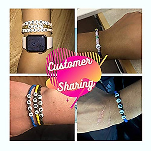 Goody King Bracelet Making Kit Friendship Bracelet Kit Jewelry Making Beads - 5000+pcs Bead Craft Kit Set, Glass Pony Seed Letter Alphabet DIY Art and Craft - Gift for Her Women Kid Age 6 7 8 9 (4mm)