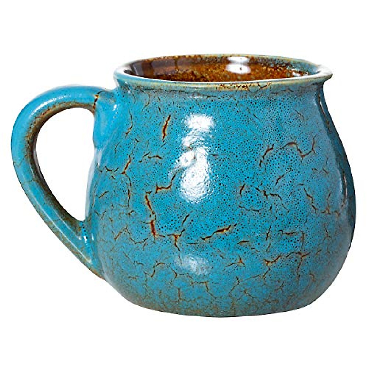 Cape Shore Handcrafted Bean Pot Stoneware 16oz Mug, Multiple Styles Available (Turtle)