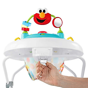 Bright Starts Sesame Street I Spot Elmo! Baby Activity Center & Walker - Easy-Fold Frame and 30+ Songs and Sounds by Elmo and Friends, 6-12 Months