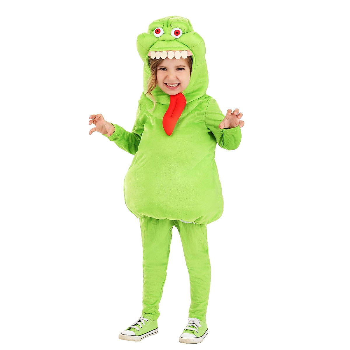 Fun Costumes Columbia Pictures Ghostbusters Slimer Dress for Toddlers, Ectoplasm Ghost Halloween Costume for boys and girls 2T