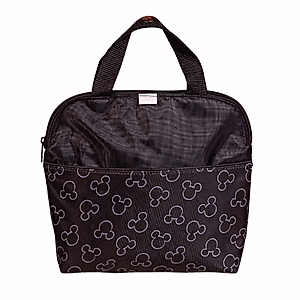 Disney Baby by J.L. Childress MaxiCOOL 4-Bottle Breastmilk Cooler, Baby Bottle Bag & Baby Food Bag - Breastmilk Cooler Bag for Travel - Mickey, Black