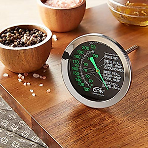 CDN ProAccurate Oven Thermometer, Pack of 1, Black